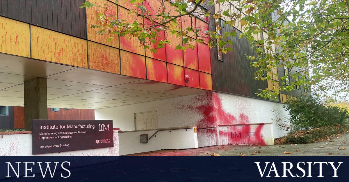 Pro-Palestinian students spray University Institute for Manufacturing ...